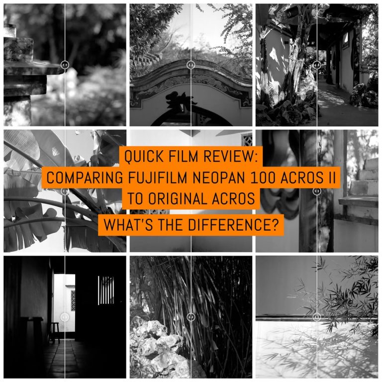 Comparing Fujifilm NEOPAN 100 ACROS II to original ACROS. What's the ...