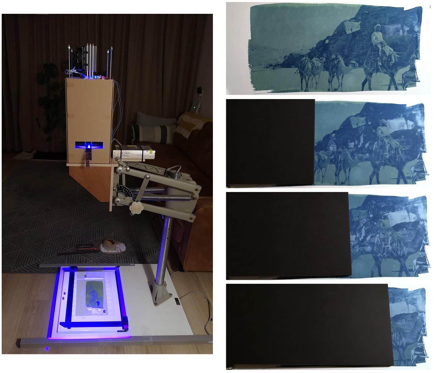 Elevating the humble cyanotype…with a UV-enlarger! - EMULSIVE